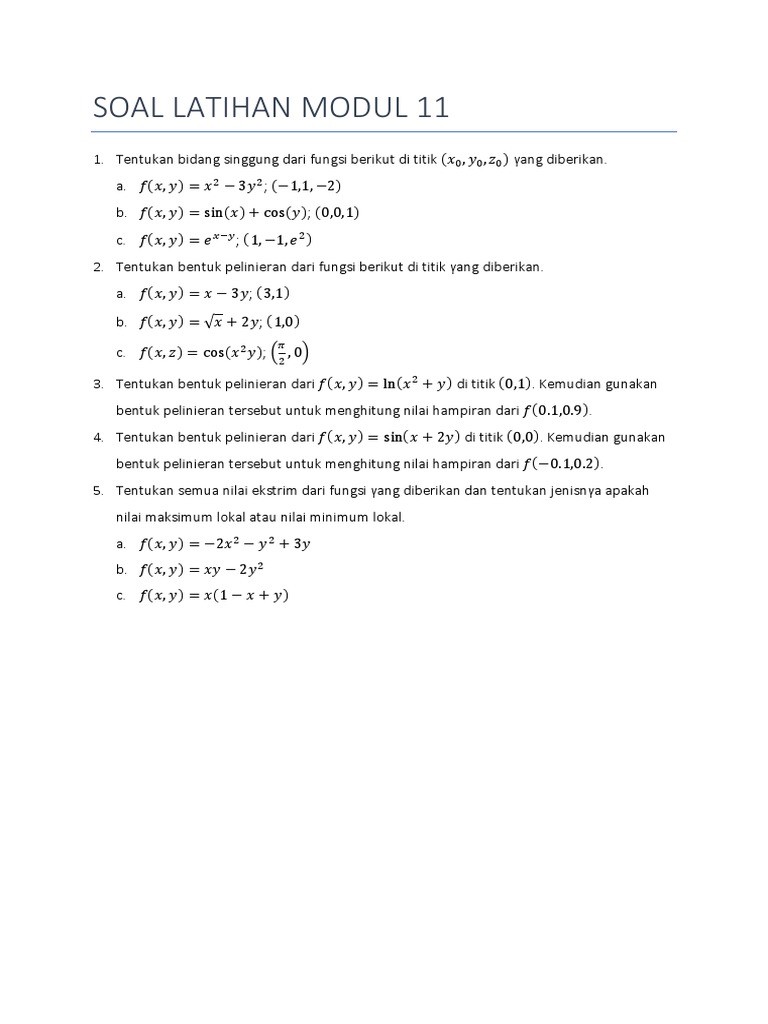 Matdas 2a - Tutorial Modul 11 | PDF
