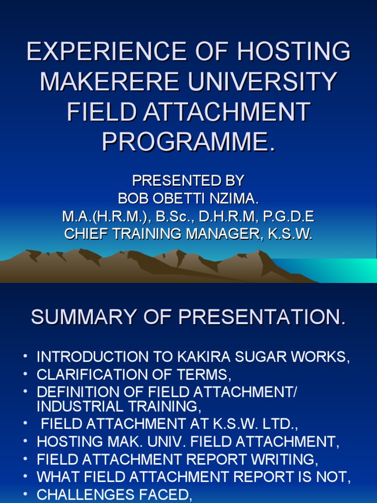 Makerere University Presentation Plain | PDF | Résumé