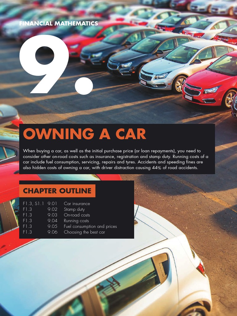 CH 9 Owning A Car | PDF | Vehicle Insurance | Fuel Efficiency