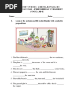 Prepositions of Place Fun Activities Games - 1722 | PDF