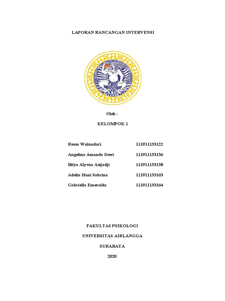 Rancangan Intervensi | PDF