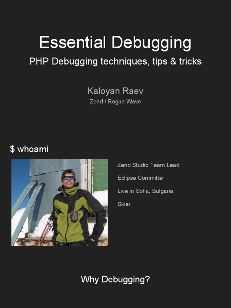 PHP Debugging for Developers | PDF | Php | Debugging