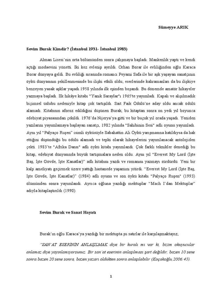Sevim Burak | PDF