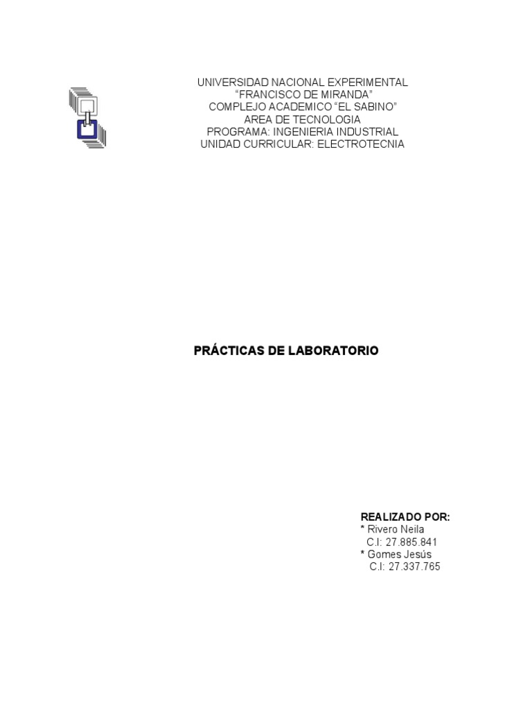 Trabajo Practico #1 Lab Electro (1) 2 | PDF | voltaje | Resistencia Eléctrica y Conductancia