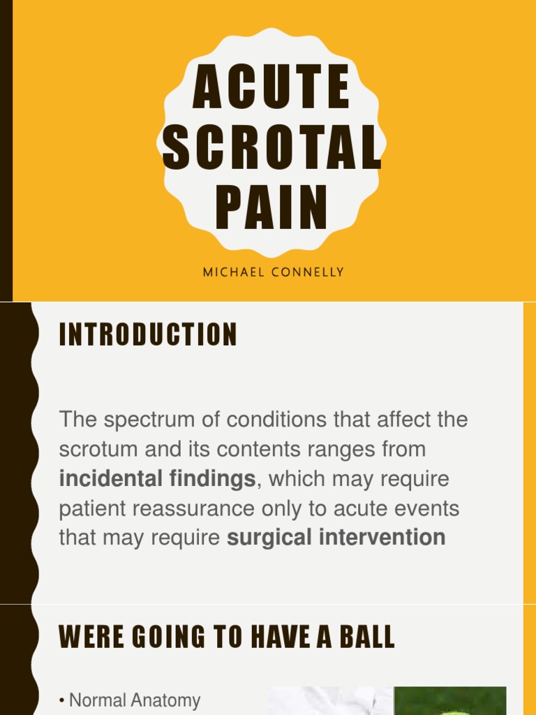 Acute Scrotum | PDF | Rtt | Health Sciences