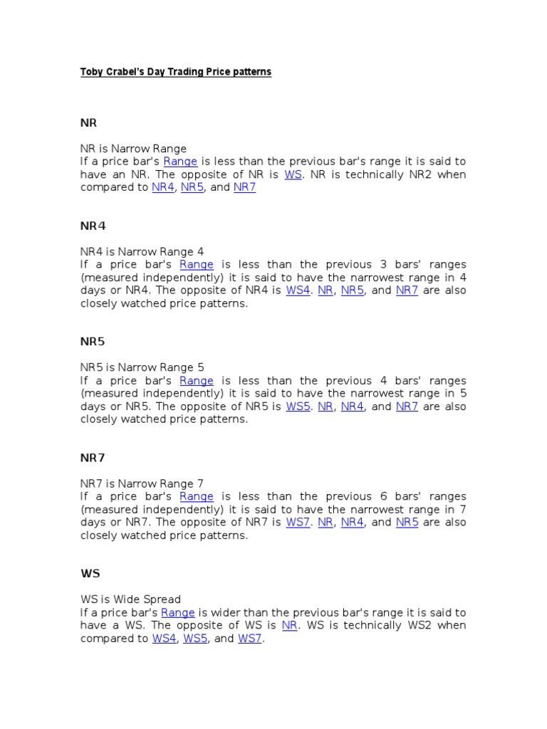 Toby Crabel NR2 | PDF