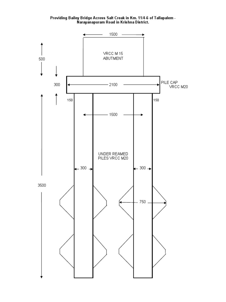 Under Reamed Piles Design | PDF | Civil Engineering | Structural ...