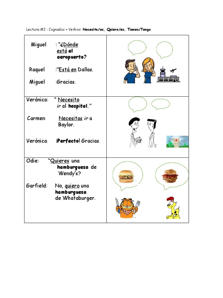 Lectura #2 Cognados | PDF | Artes del Lenguaje y Comunicación