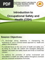Module 1 - Osh and Bosh Framework | PDF | Occupational Safety And ...