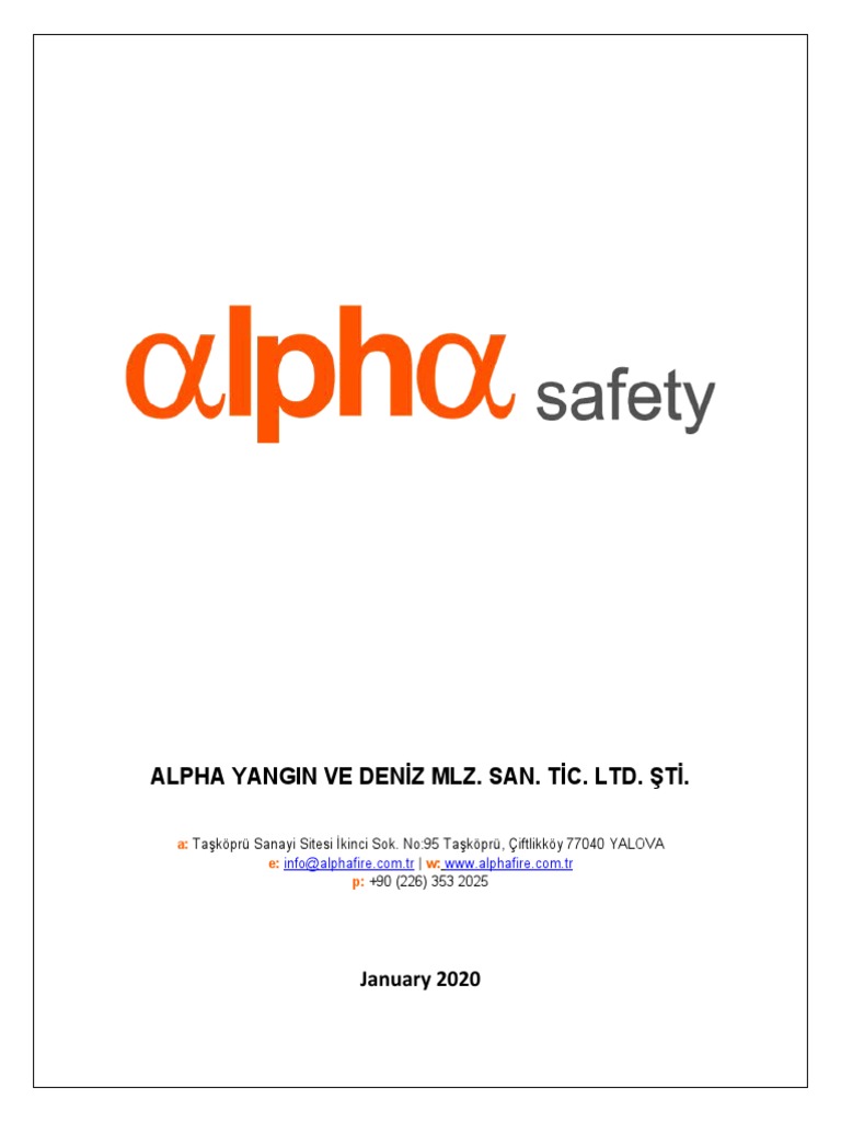 Alpha Safety Tanıtım ENG | PDF | Calibration | Waterway And Maritime