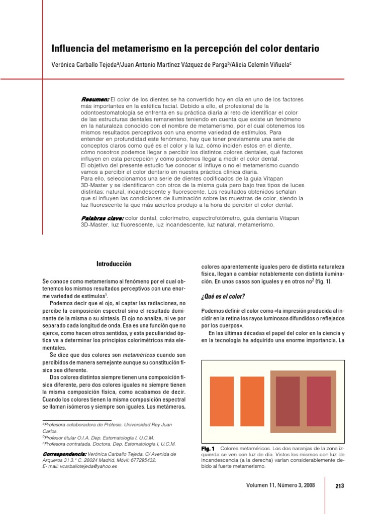 Metamerismo | PDF | Color | Ojo humano