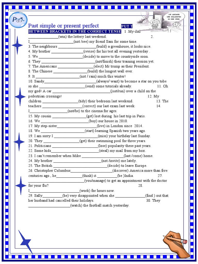 Past Simple or Present Perfect | PDF | Syntax | Linguistic Morphology