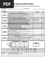 6S Audit Checklist 2015 | PDF | Audit | Business