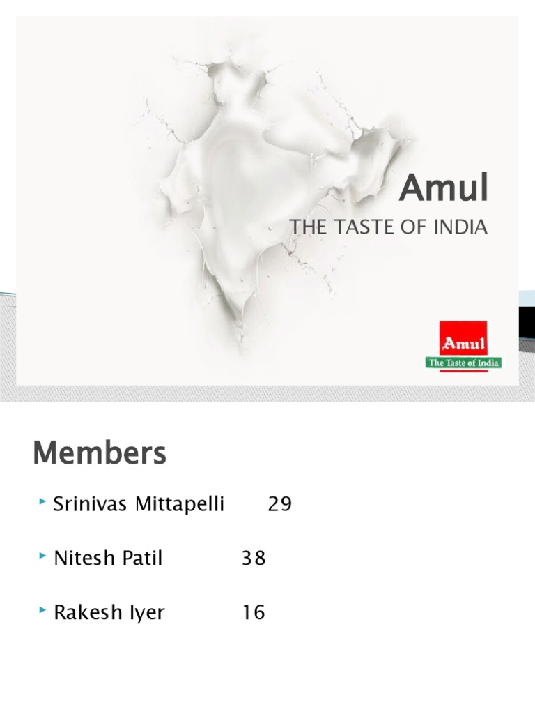 The Taste of India: Amul's Market Segmentation, Targeting and ...