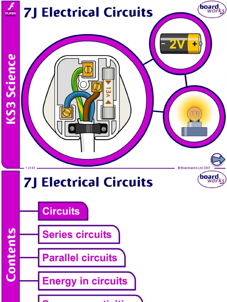 7J Electrical Circuits | PDF | Series And Parallel Circuits | Voltage