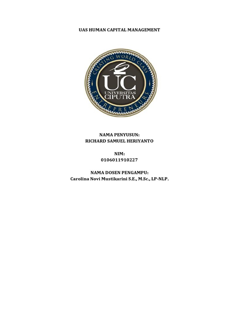 UASHCM 0106011910227 Richard Samuel Heriyanto | PDF