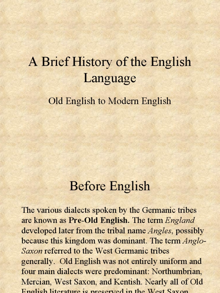 Evolution of the English Language | PDF | Medieval England | English ...
