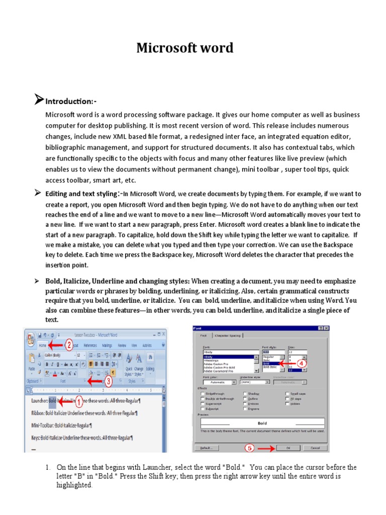 Microsoft Word | PDF | Microsoft Word | Cursor (User Interface)