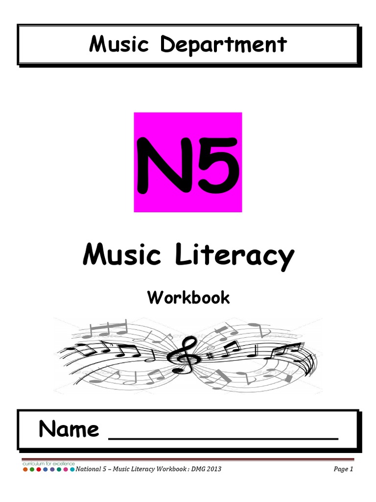 N5 Literacy Booklet | PDF | Tempo | Scale (Music)