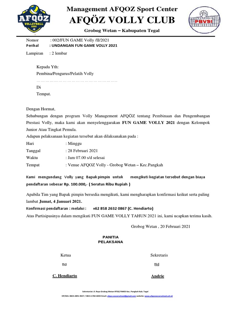 FUN GAME Volly 2021 | PDF