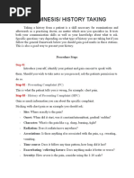 Stroke and TIA History Taking OSCE Guide | PDF | Stroke | Patient