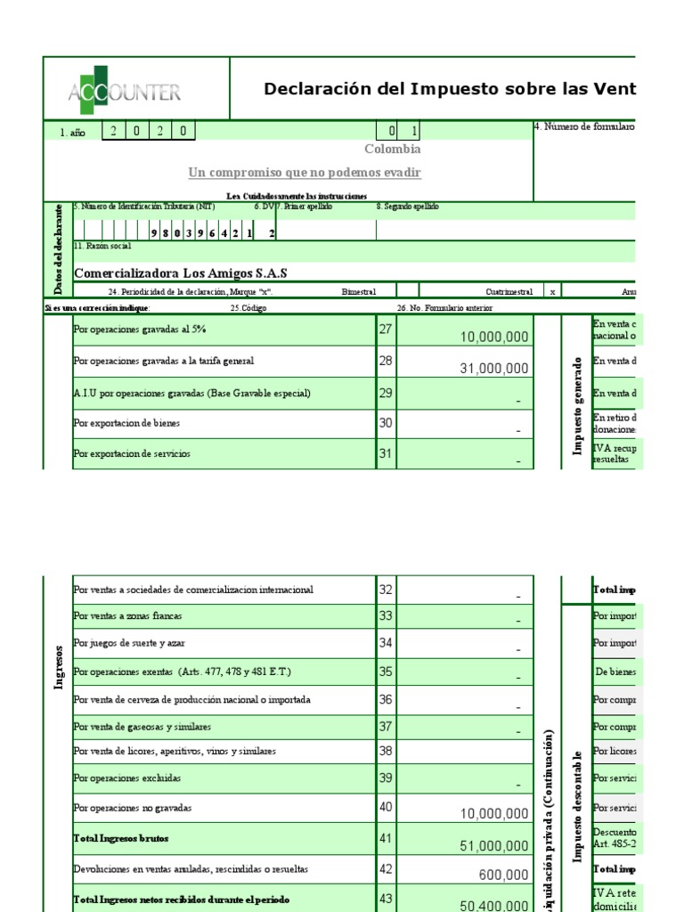 Formulario 300 y 350 Caso 1 | PDF | Finanzas del gobierno | Impuestos