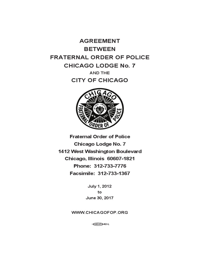 Chicago FOP Contract | PDF | Discrimination | Employment