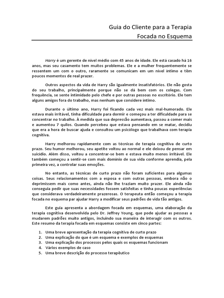 Guia Do Cliente para A Terapia | PDF | Psicoterapia | Emoções
