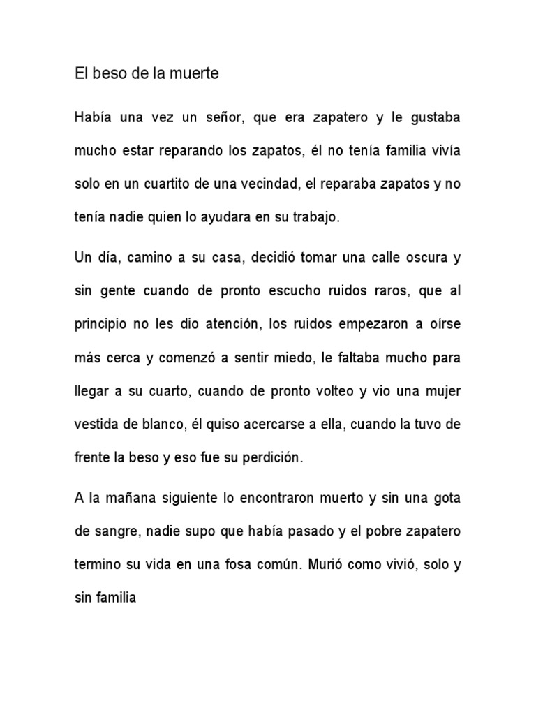El Beso de La Muerte | PDF