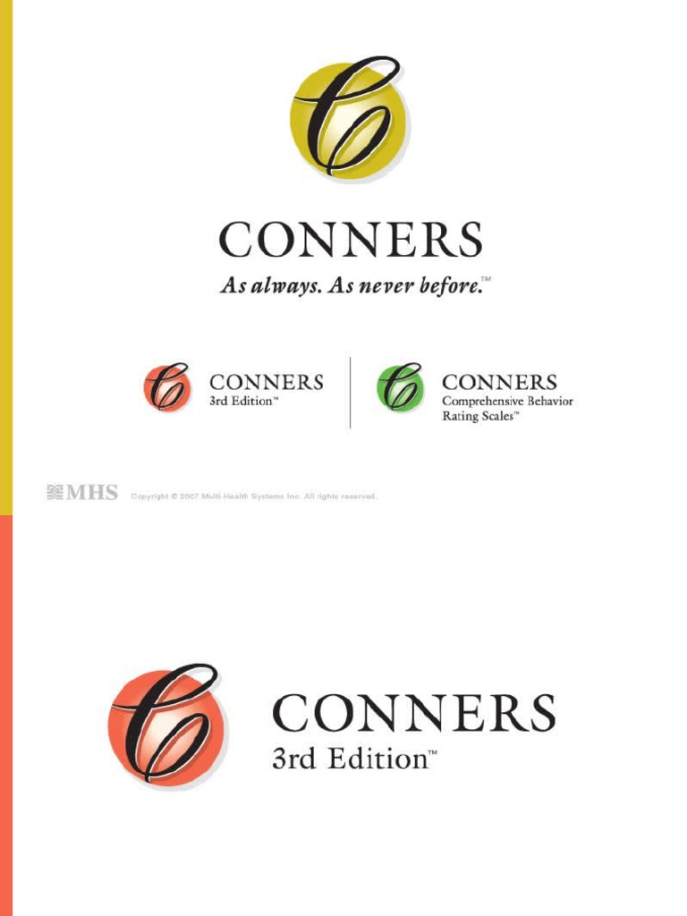 Conners 3 and CBRS Overview | PDF | Impulsivity | Attention Deficit ...