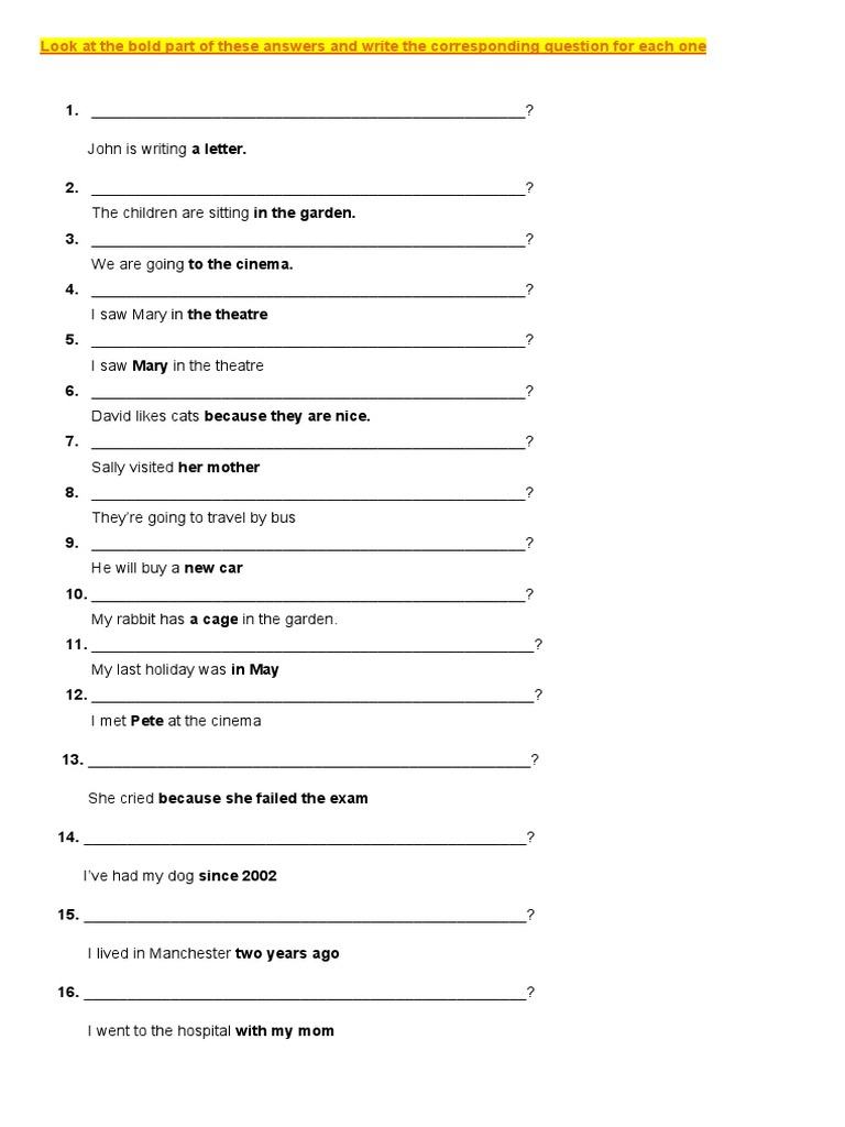 Mixed Tenses Questions 81120 | PDF