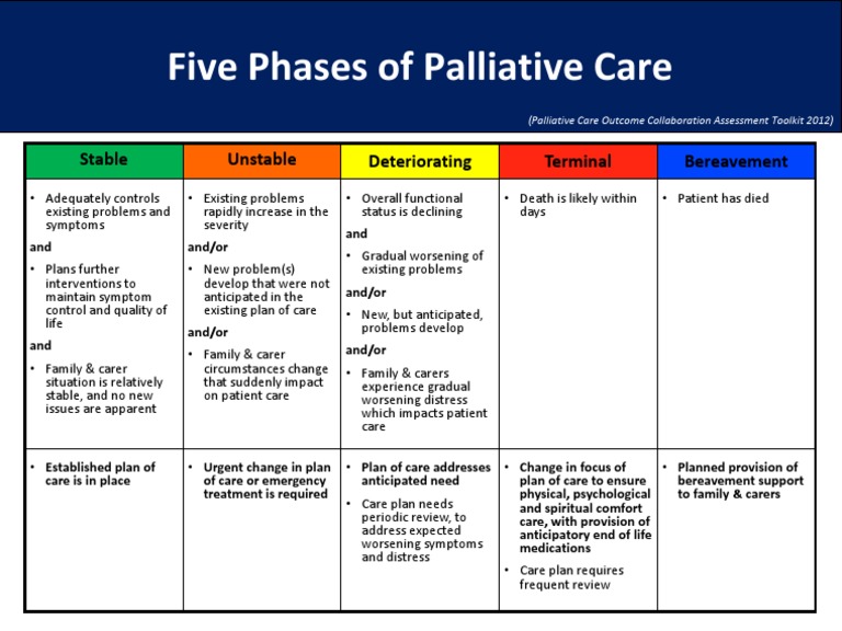 4 - Five Phases of Palliative Care (Revised, 2012) - v2 June 2016 | PDF ...