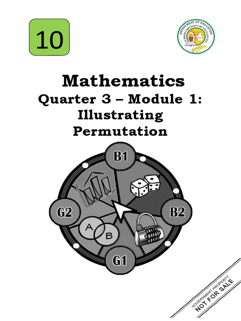Mathematics Quarter 3 Module 1 Illustrating Permutation Pdf