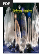 Clase N 5 - Defectos - Puntuales - Parte 1 | PDF | Solubilidad | Cristal