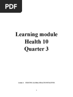 Health Quarter 3 - Module 1: Health Trends, Issues and Concerns (Global ...