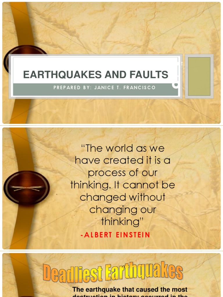 Unit 6 Earthquake and Faults | PDF | Fault (Geology) | Earthquakes