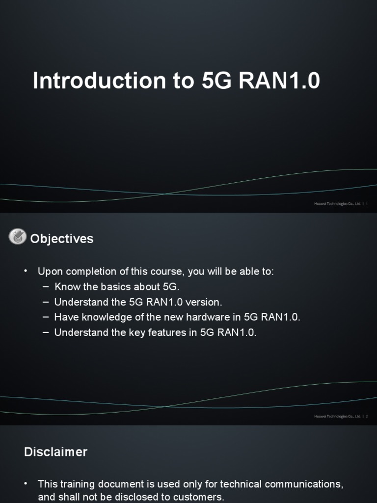 5G RAN1.0 Training Overview | PDF | Lte (Telecommunication) | Virtual ...