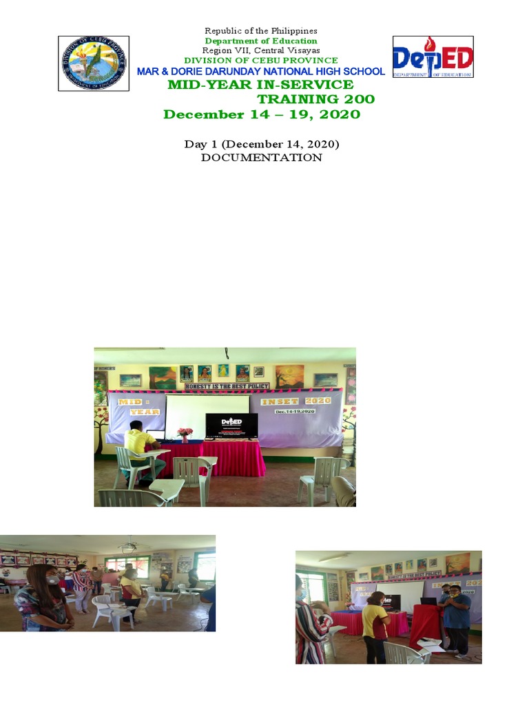 Mid-Year In-Service Training 200 December 14 - 19, 2020 | PDF