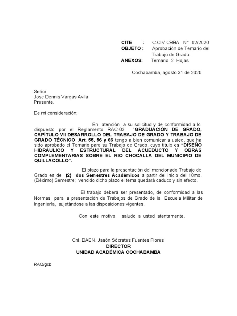 Formato Oficio | PDF