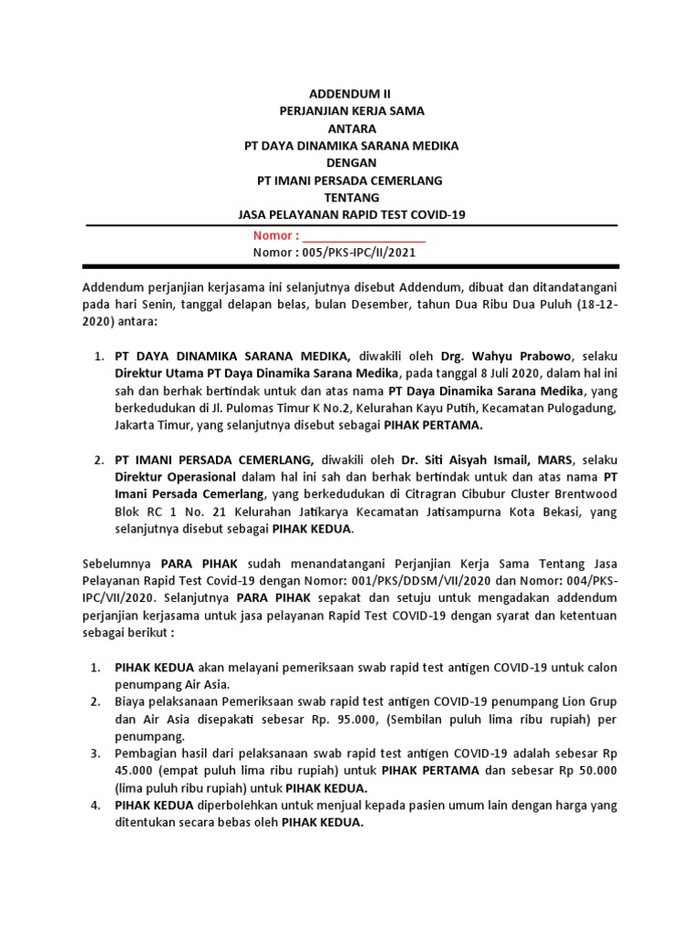 Addendum Pks DDSM Ipc | PDF