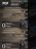 Roman Jakobsons Functions of Language | PDF