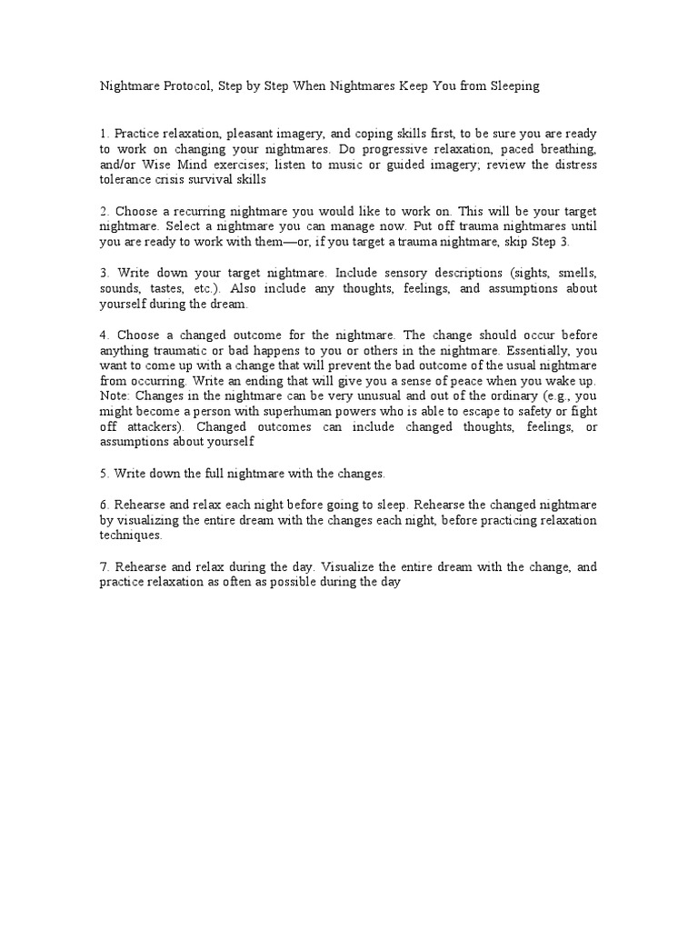 Nightmare Protocol | Download Free PDF | Nightmare | Sleep