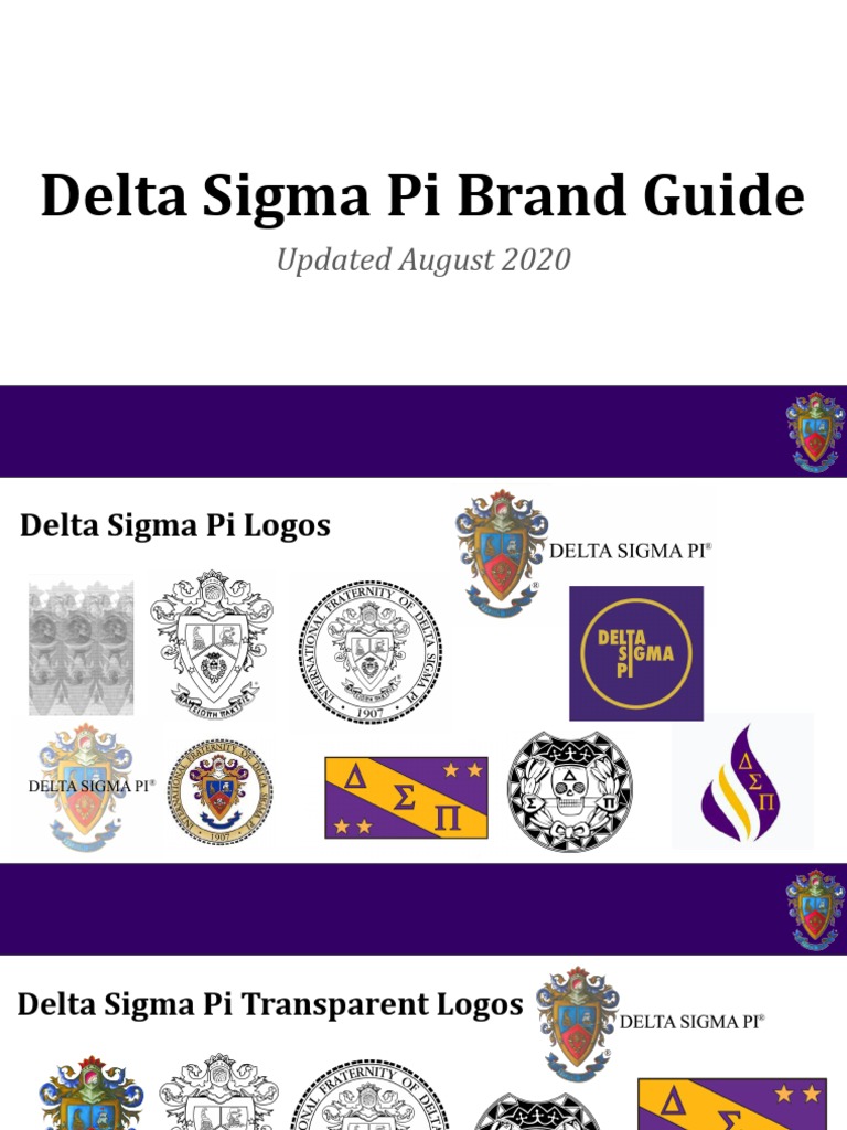 Delta Sigma Pi Brand Guide | PDF | Games & Activities | Computers