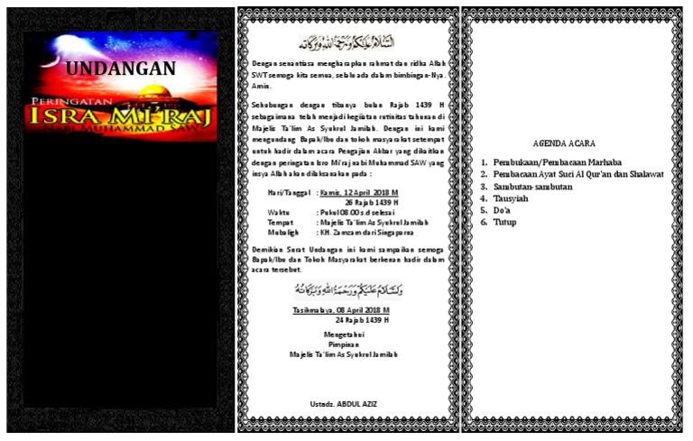 Undangan Rajaban | PDF