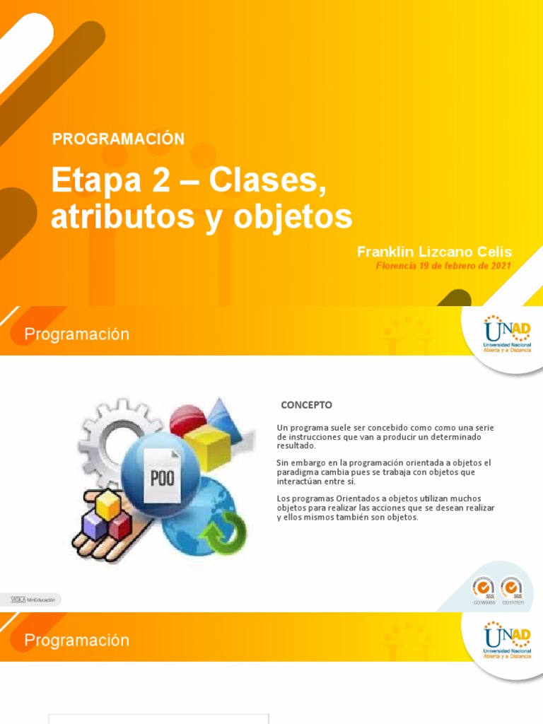 Etapa 2 | PDF | Objeto (informática) | Lenguaje de modelado unificado