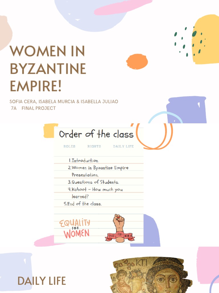 Women in Byzantine Empire | PDF | Social Science | History