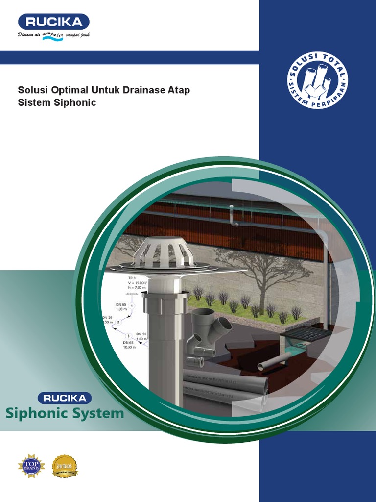 Sistem Siphonic Rucika untuk Drainase Atap | PDF