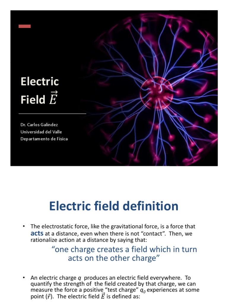 Lecture 2 - ElectricField - Part1 | PDF | Electric Field | Dipole
