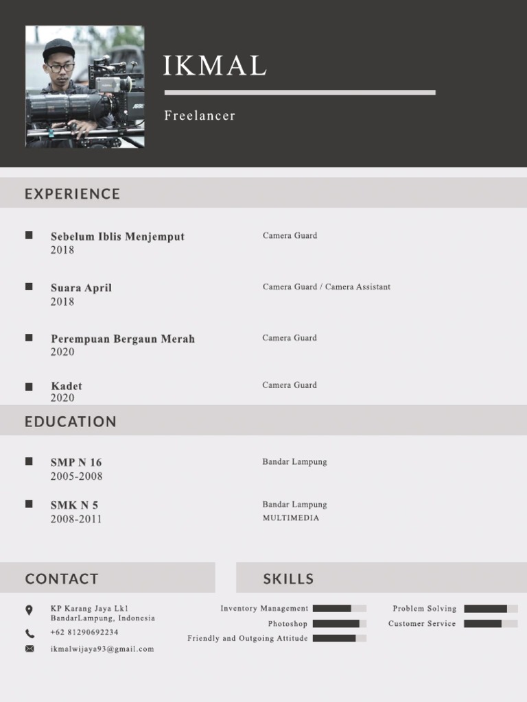 CV Ikmal | PDF