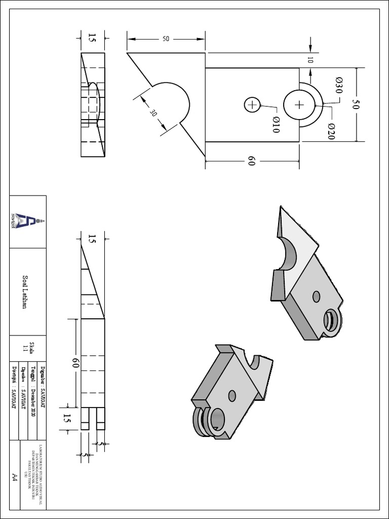 Soal Latihan 3d Autocad Iie Pdf